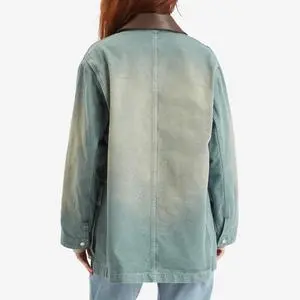 Auralee Organic Cotton Duck Blouson - Ash Green | Editorialist